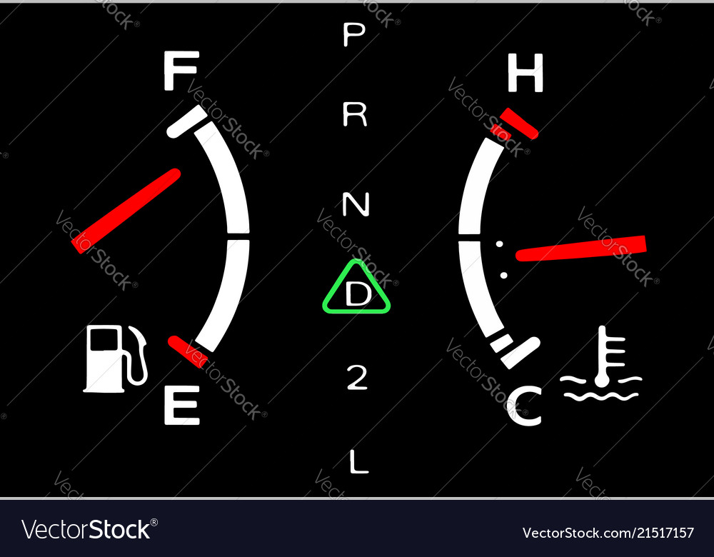 Engine parameters its all right Royalty Free Vector Image