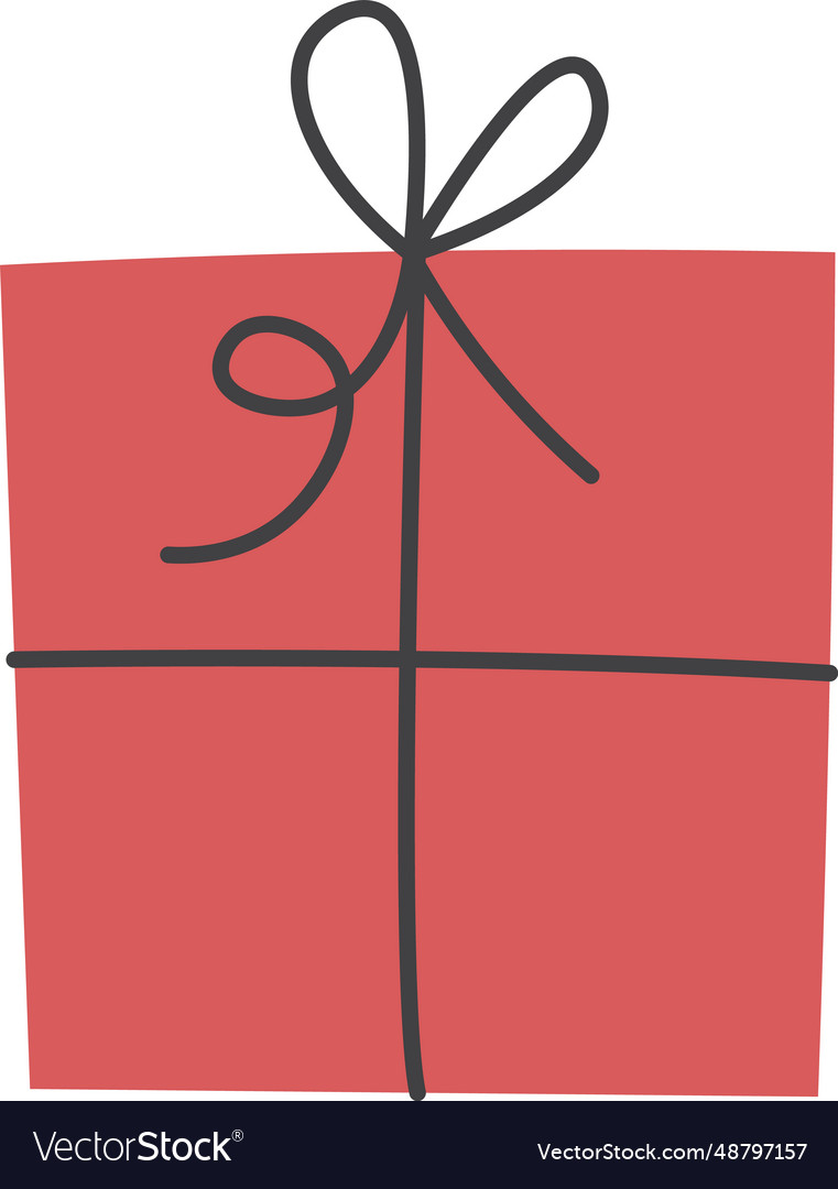 Gift box present Royalty Free Vector Image - VectorStock