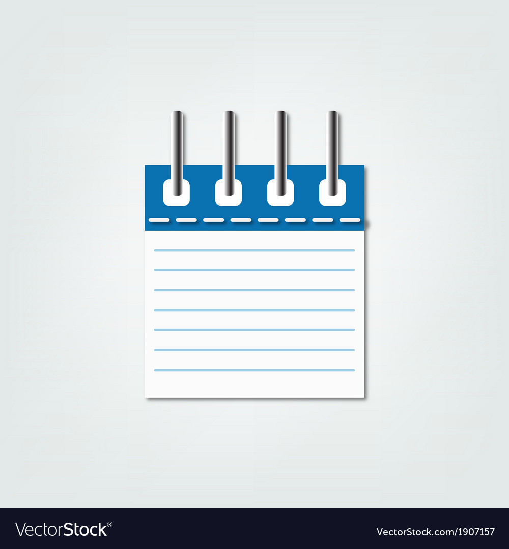 Notebook icon Royalty Free Vector Image - VectorStock