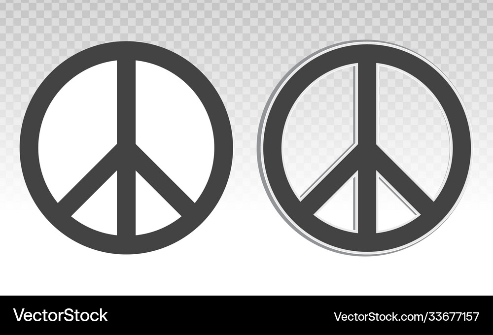 Peace sign icon for applications and websites Vector Image