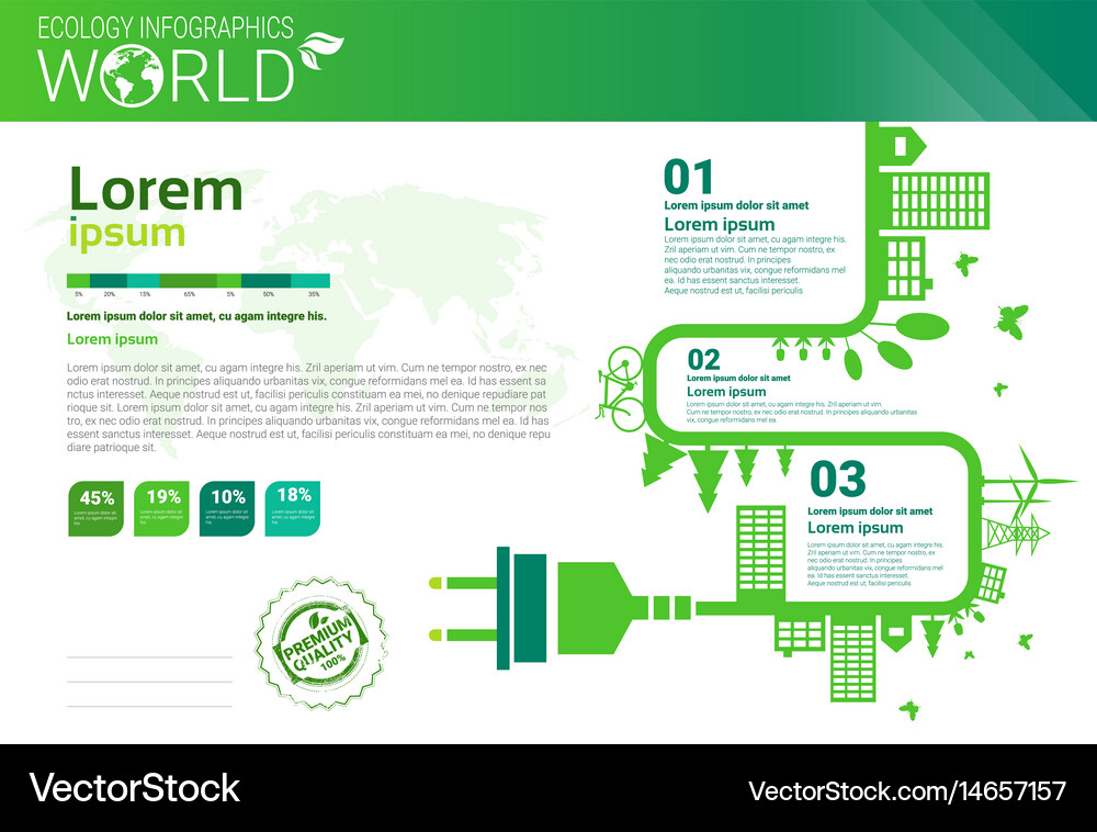 World environmental protection green energy Vector Image
