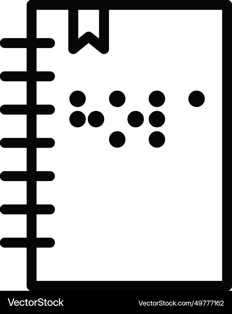Braille guide blindness Royalty Free Vector Image