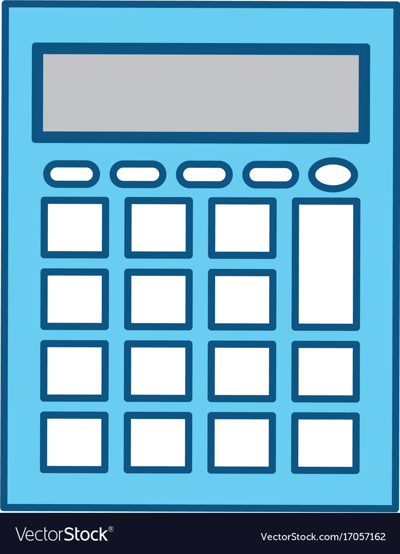 Calculator math device Royalty Free Vector Image