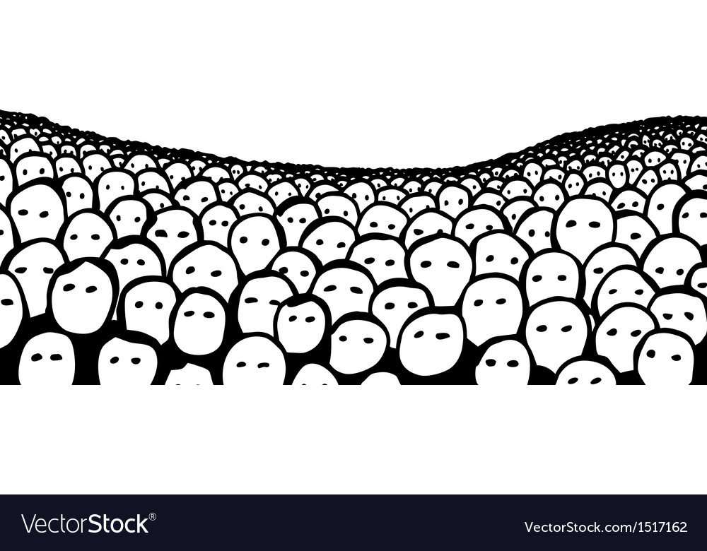 Crowd Royalty Free Vector Image - VectorStock