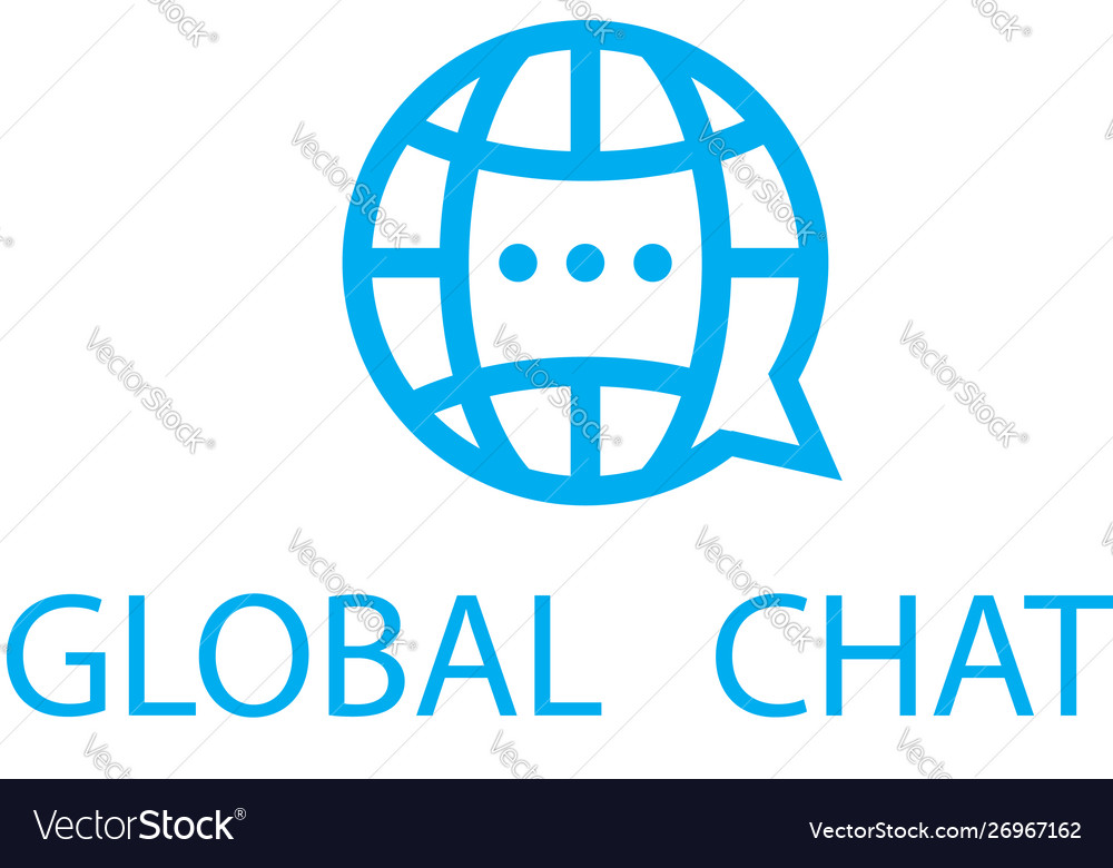 Global chat Royalty Free Vector Image - VectorStock