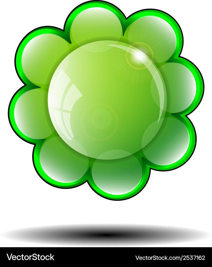 Green flower background Royalty Free Vector Image