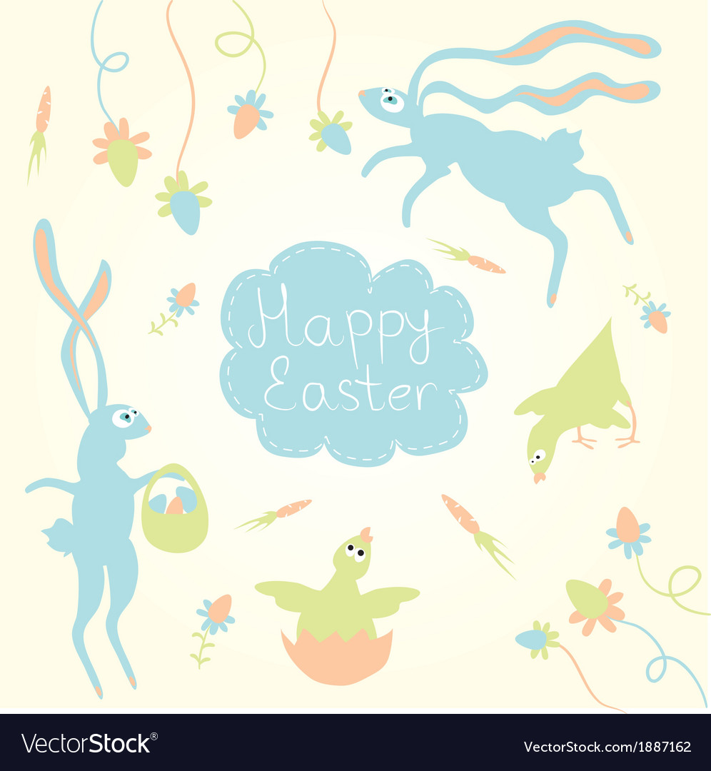 Happy Easter Royalty Free Vector Image - VectorStock
