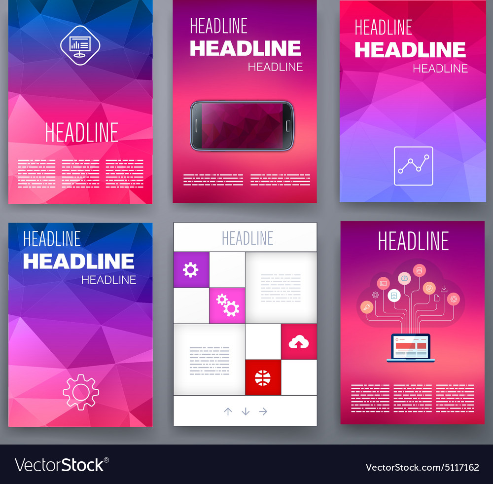 Modern user interface screen template for mobile Vector Image
