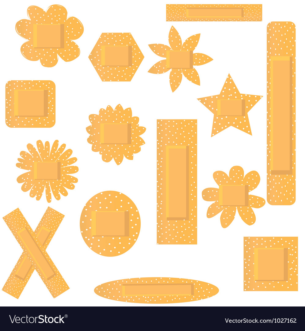Plasters Royalty Free Vector Image - VectorStock