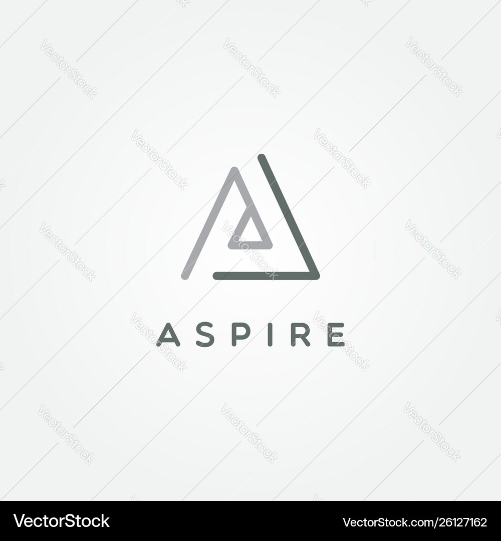 Simple logo type a sign symbol iconprint Vector Image