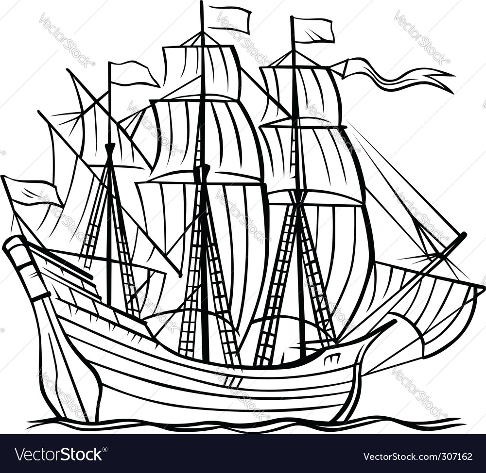 Vector ship Royalty Free Vector Image - VectorStock