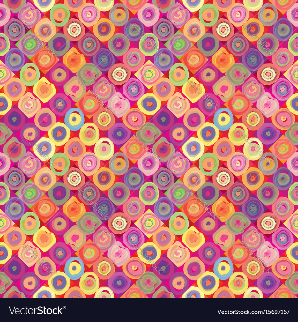 Abstract geometric seamless pattern bubble Vector Image