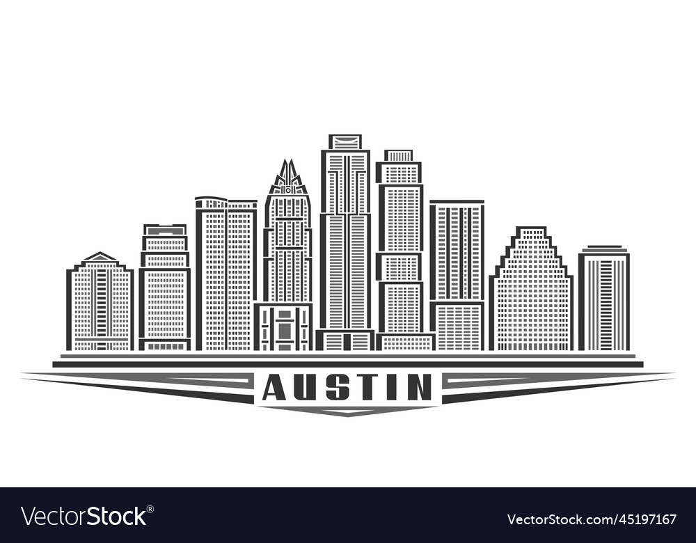 Austin Royalty Free Vector Image - VectorStock