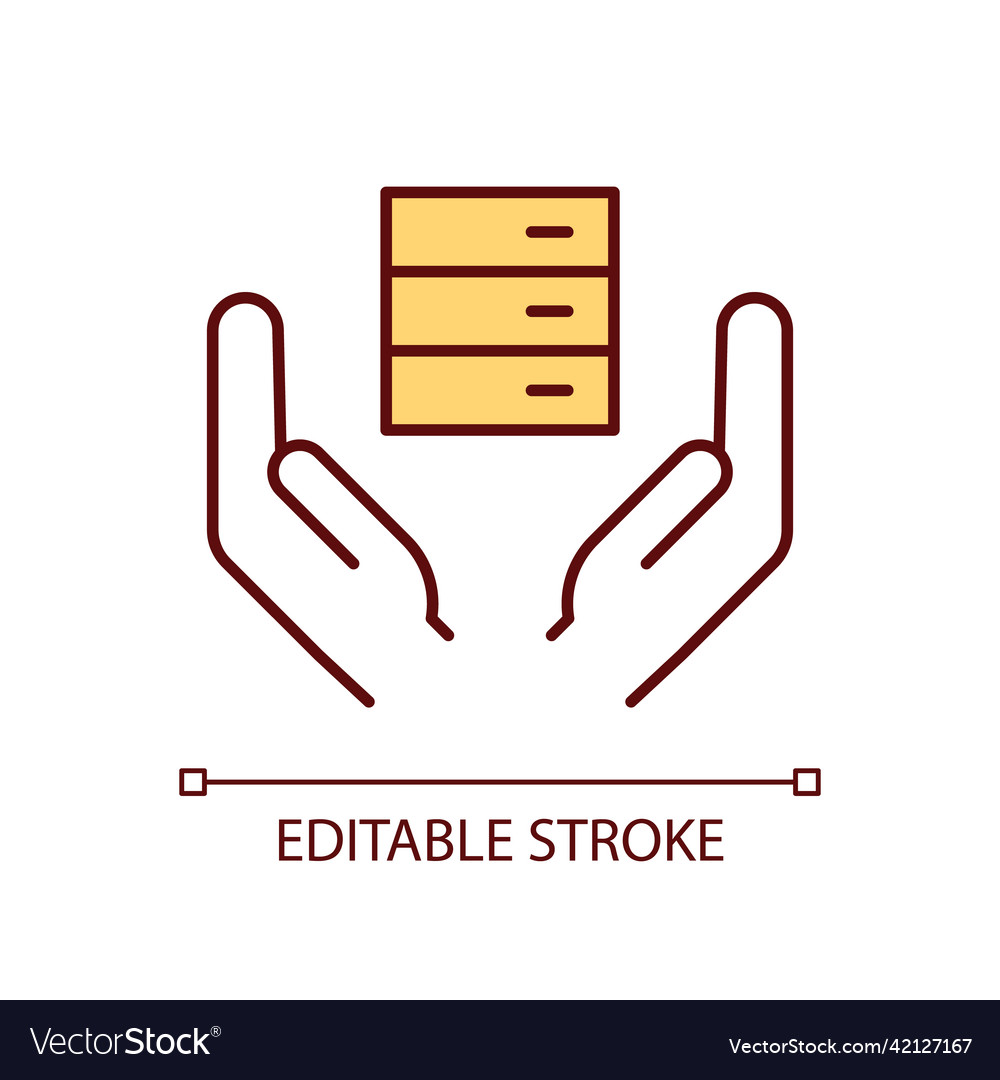 Big data storage rgb color icon Royalty Free Vector Image Big data storage rgb color icon Royalty Free Vector Image