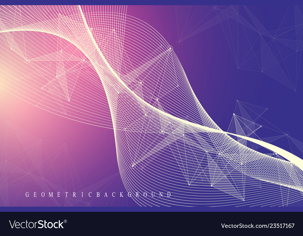 Big genomic data visualization dna helix Vector Image