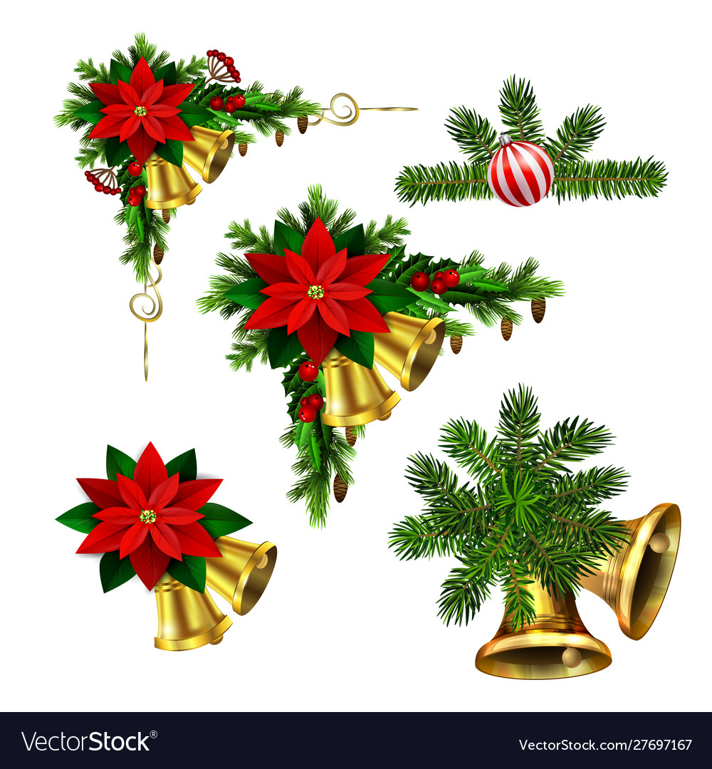 Christmas elements for your designs Royalty Free Vector