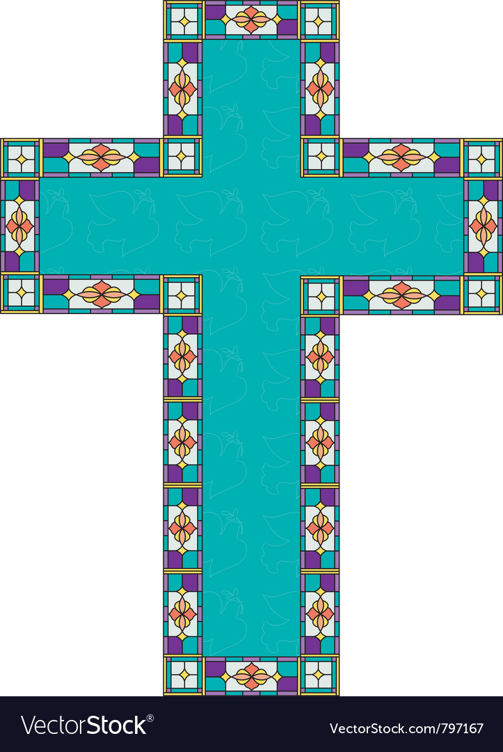 Easter cross Royalty Free Vector Image - VectorStock