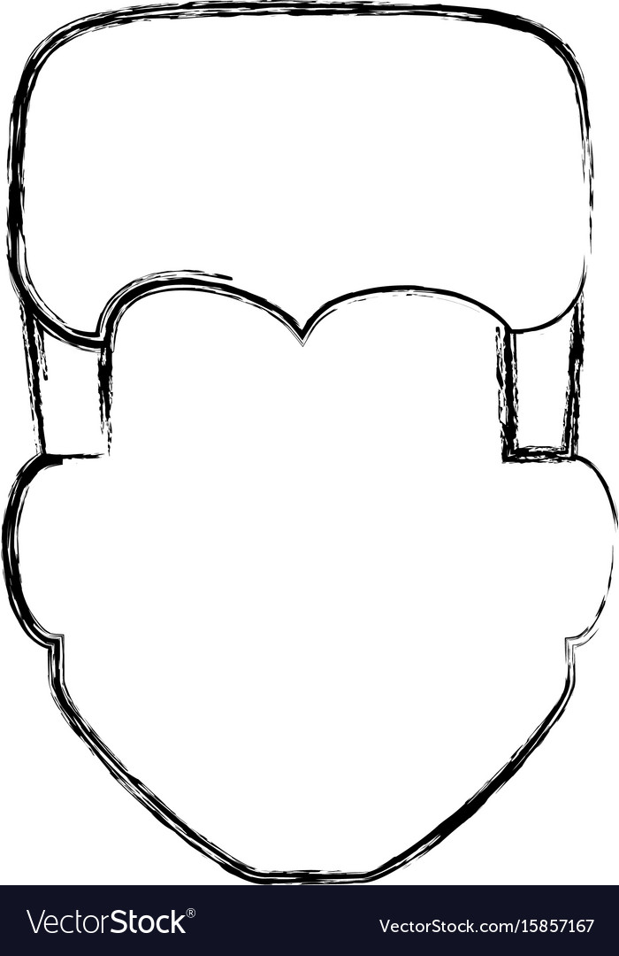 Faceless guy cartoon Royalty Free Vector Image