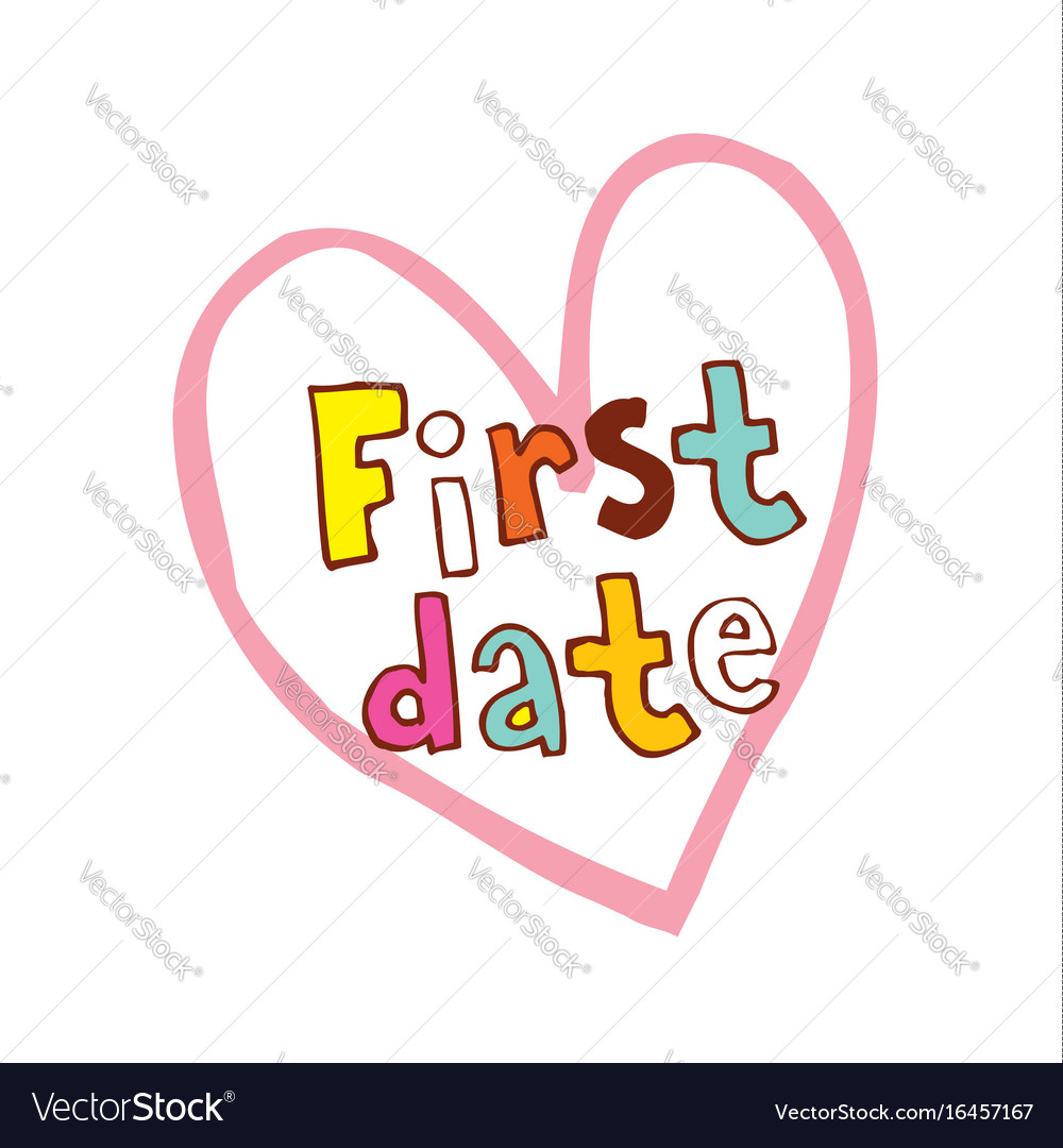 First date Royalty Free Vector Image - VectorStock
