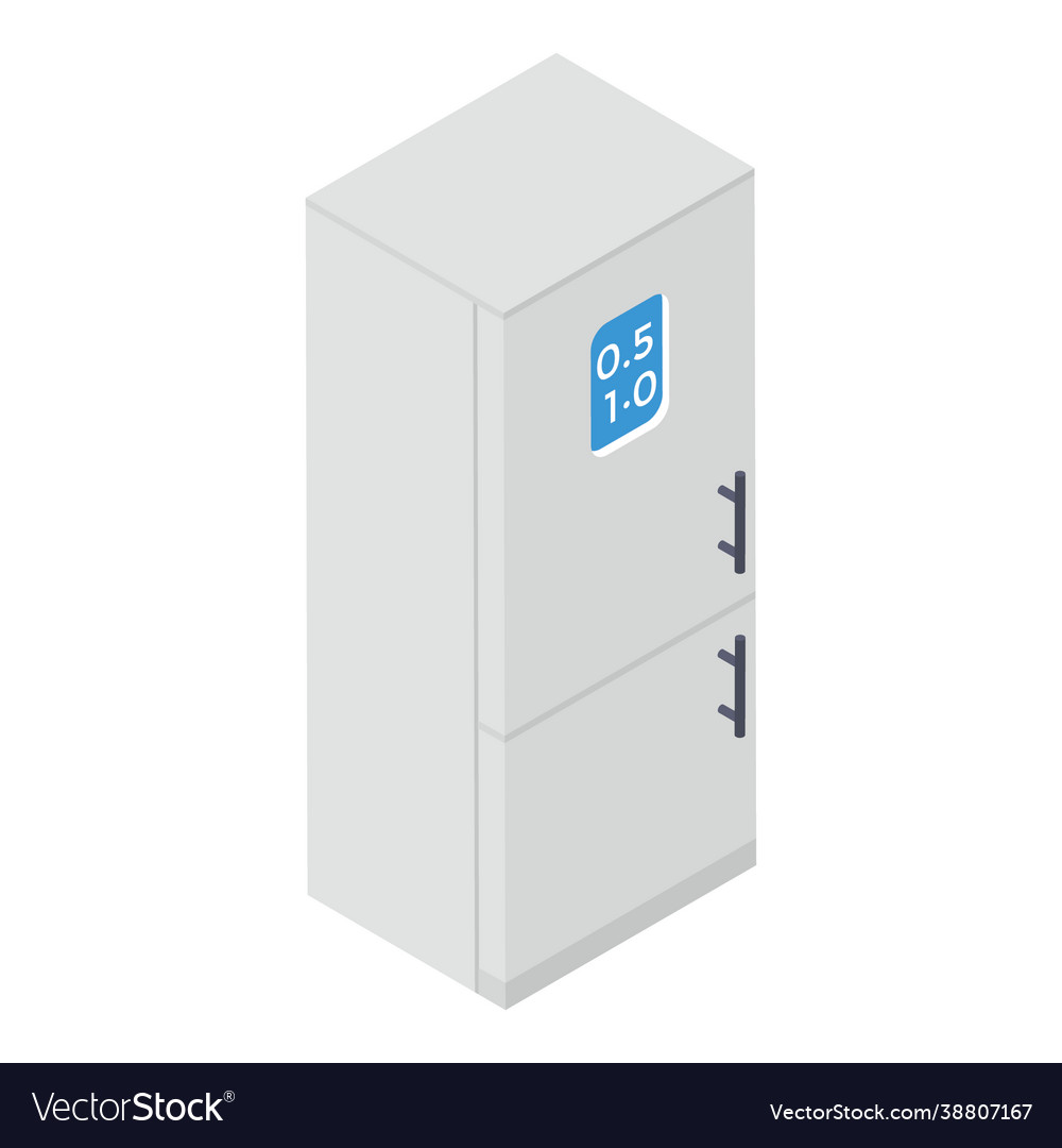 Isometric fridge Royalty Free Vector Image - VectorStock