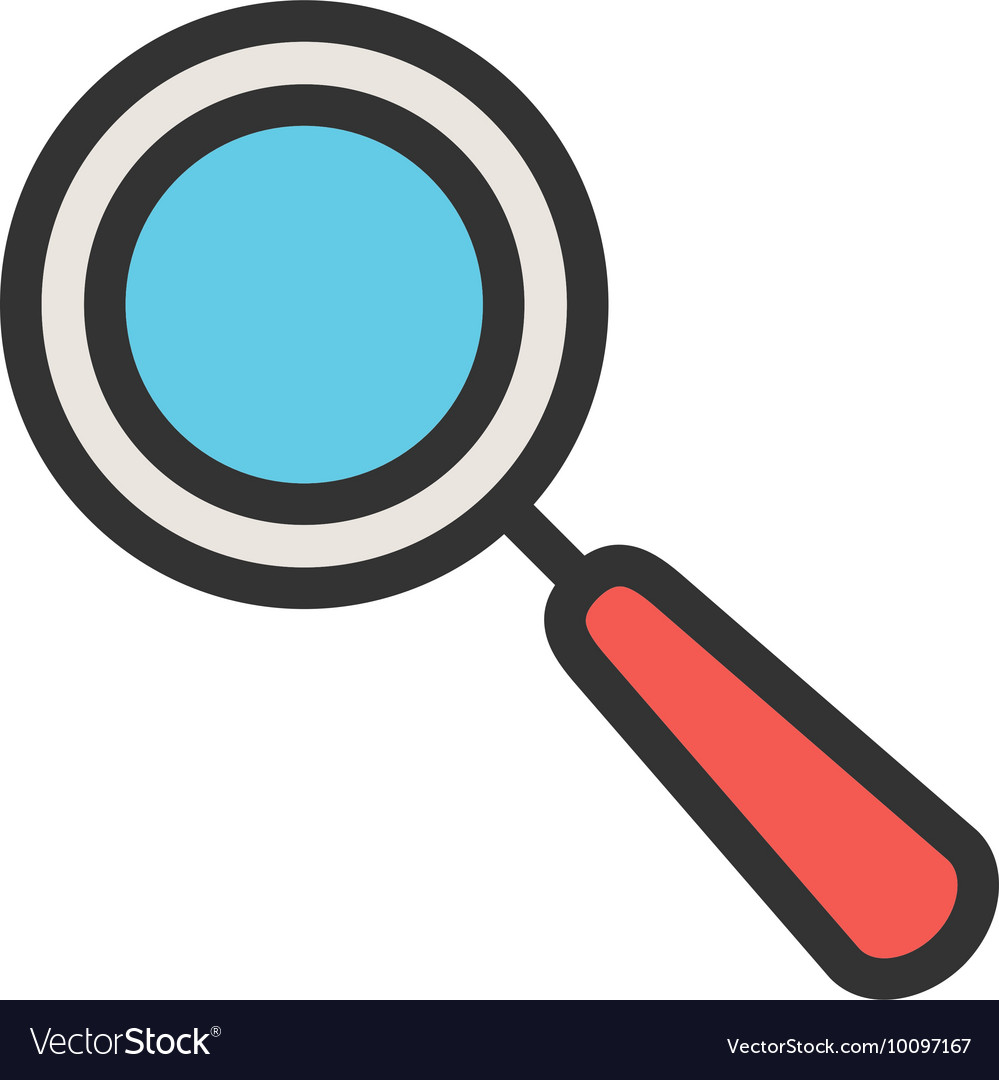 Magnifier Royalty Free Vector Image - VectorStock