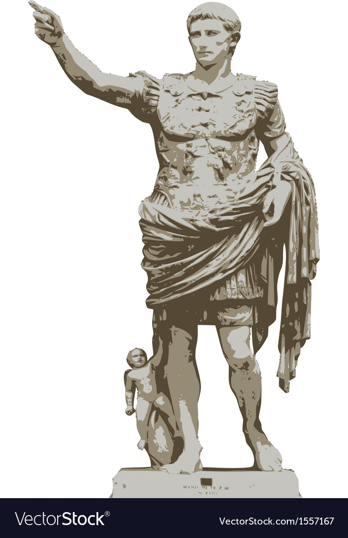 Statue augustus Royalty Free Vector Image - VectorStock