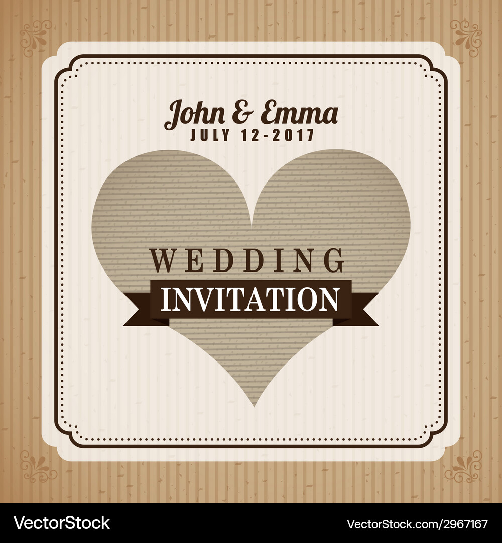 Wedding design Royalty Free Vector Image - VectorStock