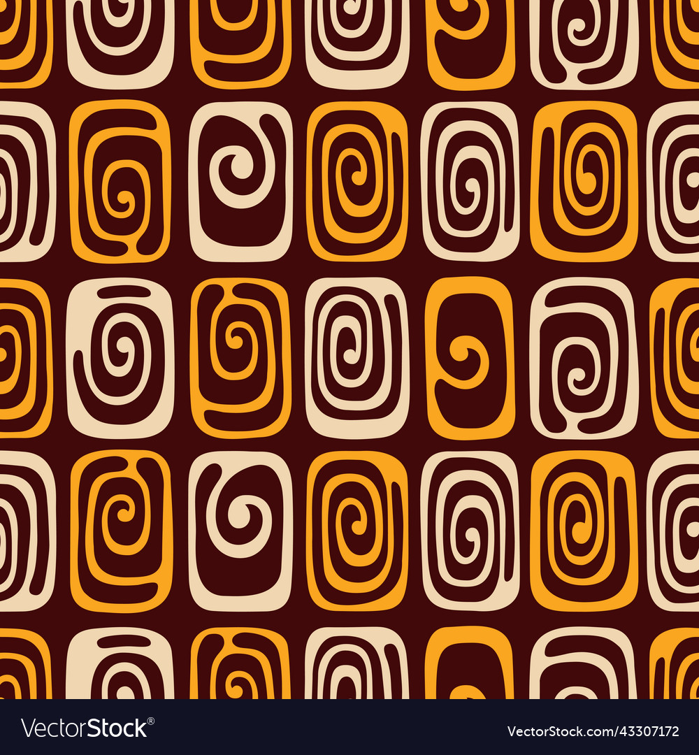 Abstract hand drawn tiles seamless pattern tiles Vector Image