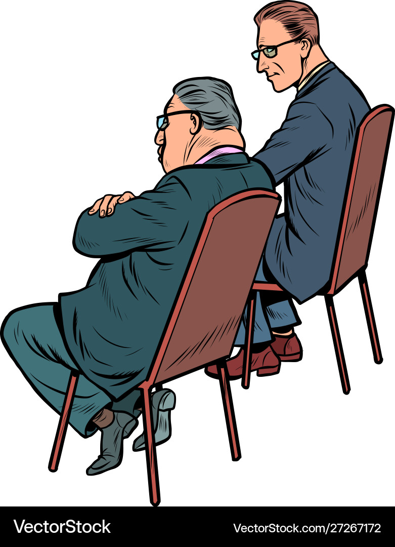 People at a business meeting Royalty Free Vector Image