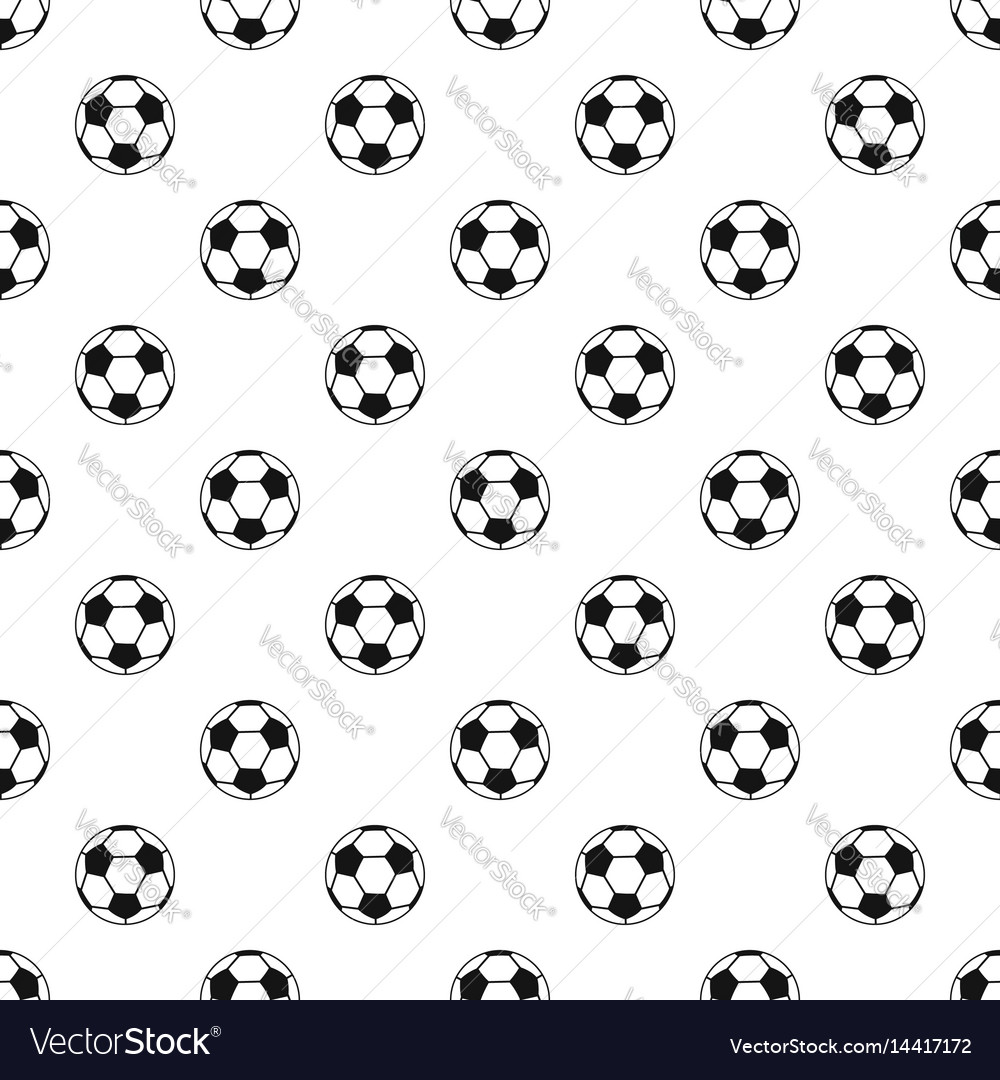 Soccer ball pattern Royalty Free Vector Image - VectorStock