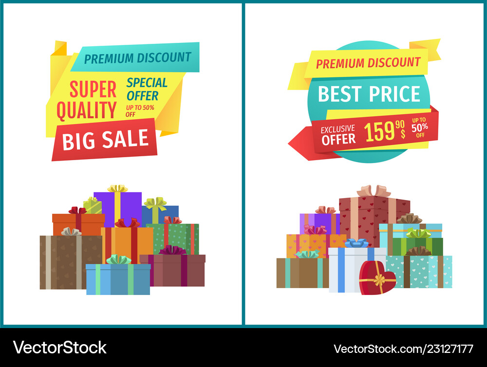 Special offer hot price set Royalty Free Vector Image