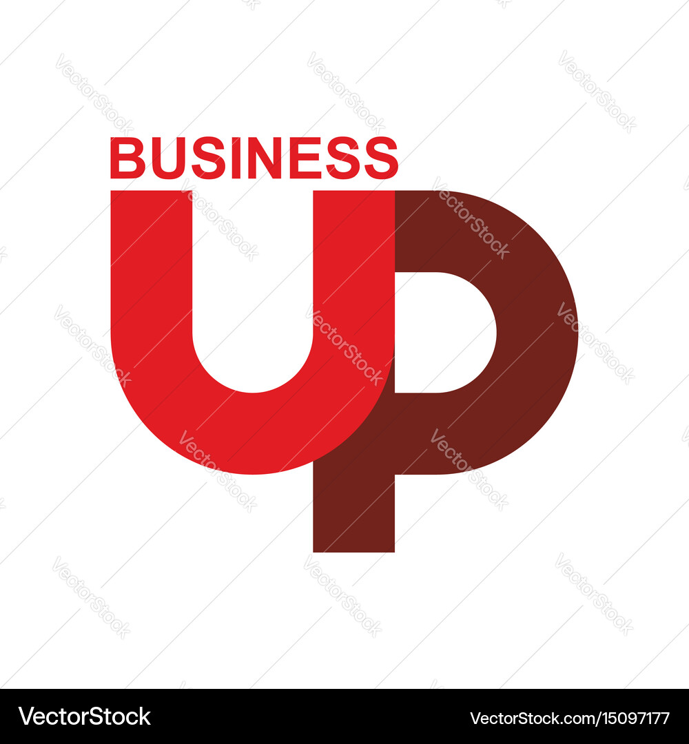 Start up logo arrow emblem starting business Vector Image