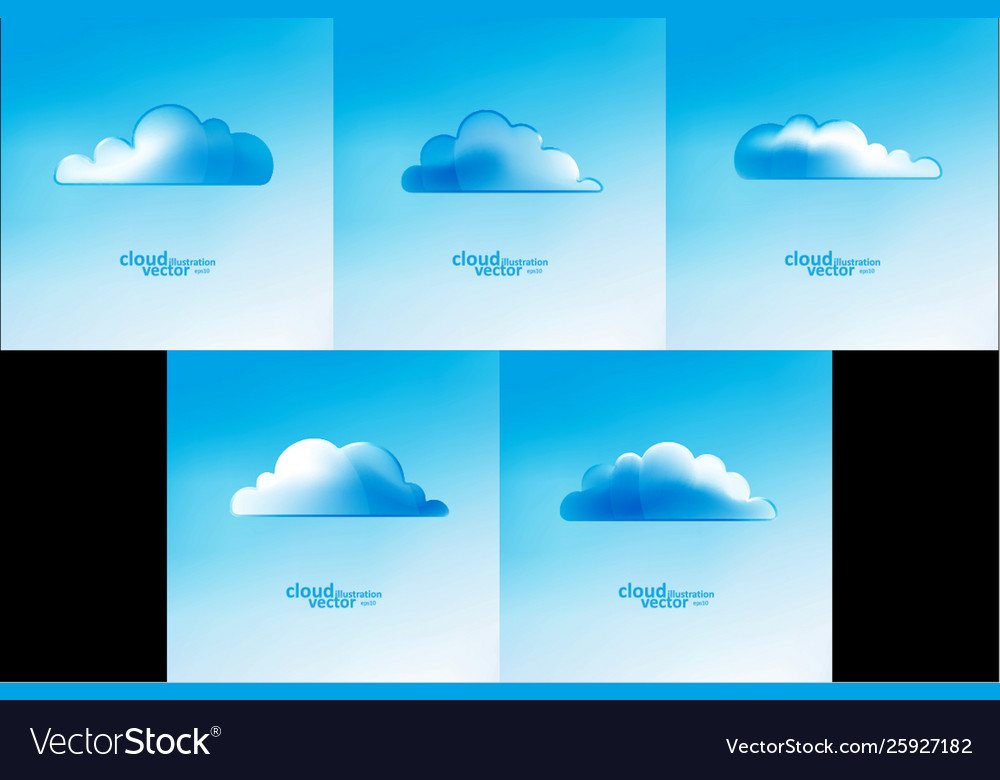 Cloud abstract background Royalty Free Vector Image