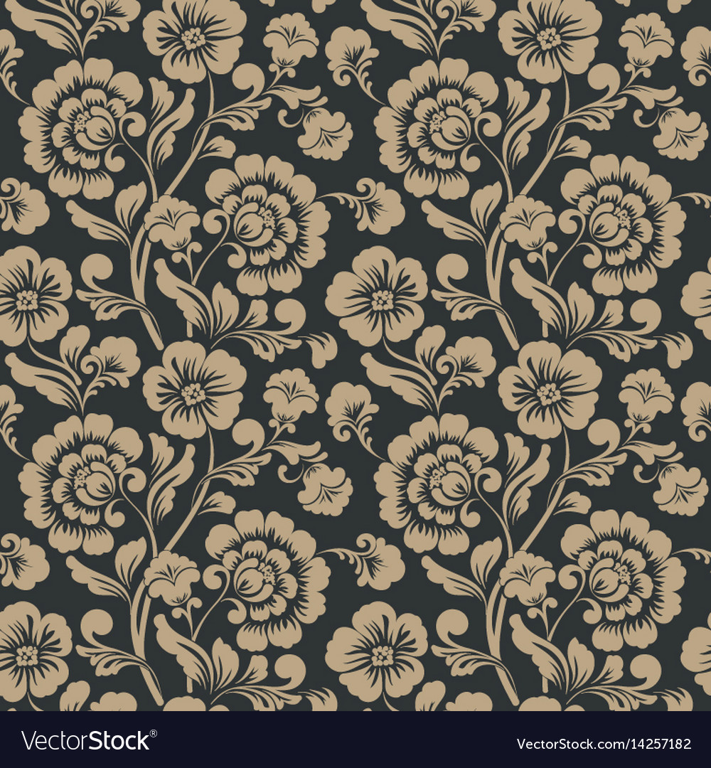 Flower seamless pattern background Royalty Free Vector Image