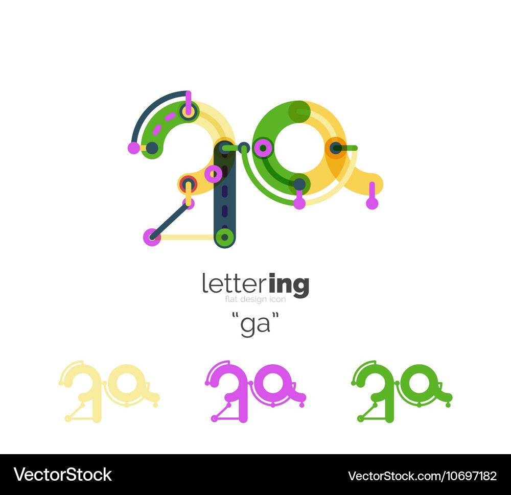 Letters logo icon Royalty Free Vector Image - VectorStock