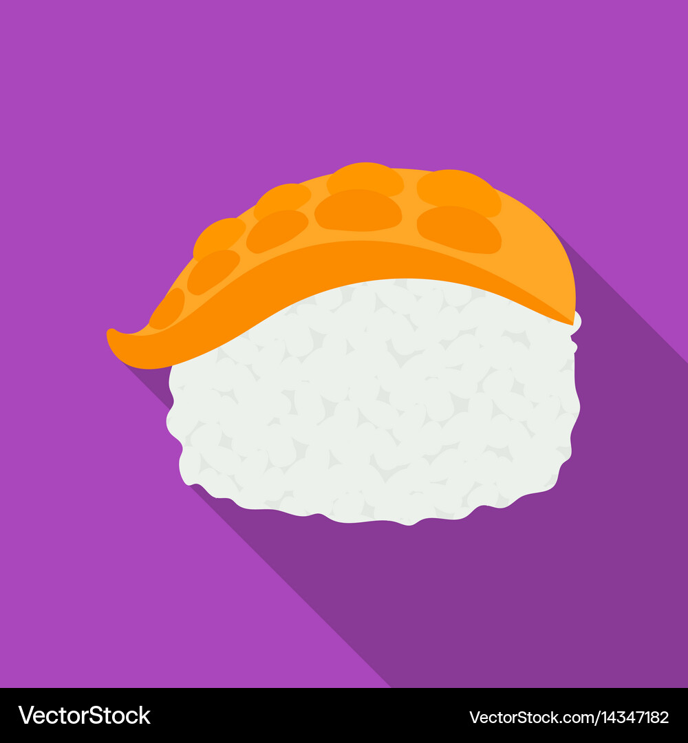 Nigiri icon in flate style isolated on white Vector Image