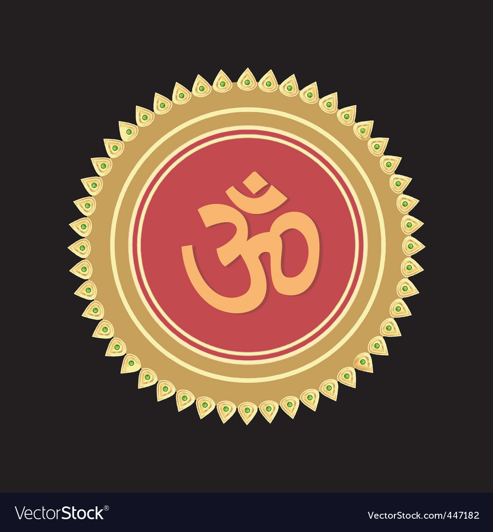 Om Royalty Free Vector Image - VectorStock