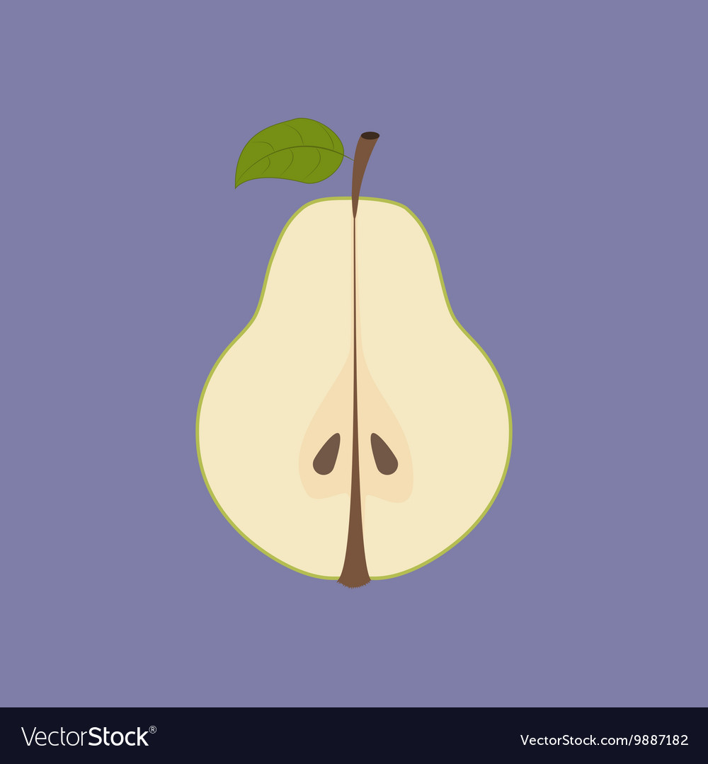 Pear fruit Royalty Free Vector Image - VectorStock
