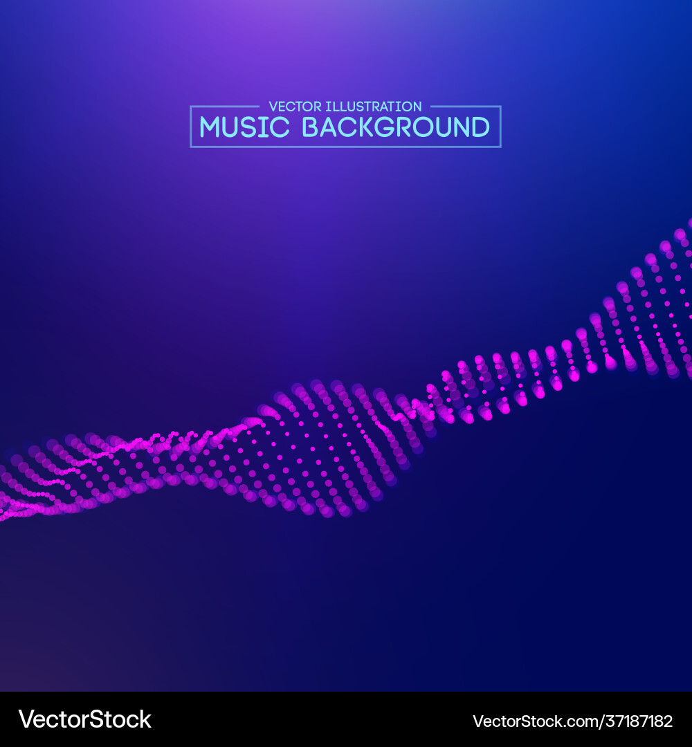Purple music background abstract background blue Vector Image