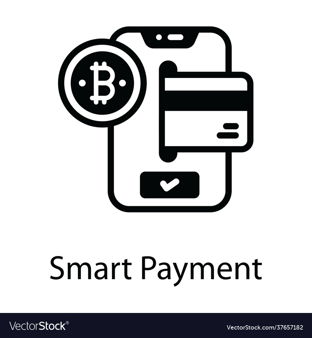 Smart payment Royalty Free Vector Image - VectorStock