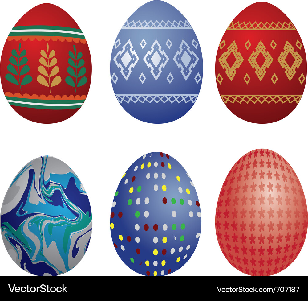Clip-art easter eggs Royalty Free Vector Image