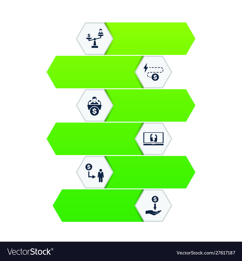 Corruption infographics design timeline concept Vector Image Corruption infographics design timeline concept Vector Image