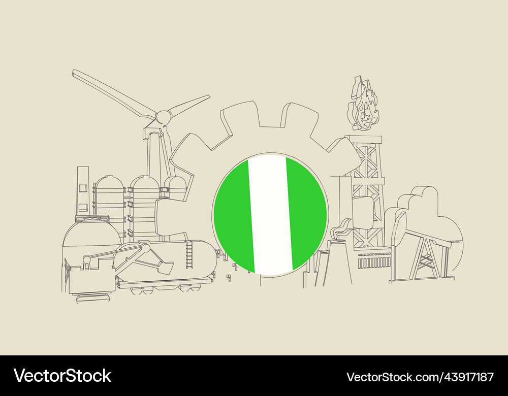 Energy and power industrial concept Royalty Free Vector