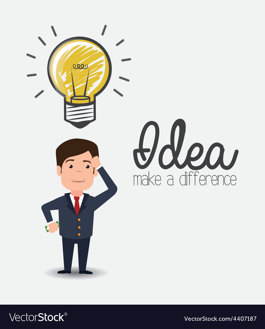 Idea design Royalty Free Vector Image - VectorStock