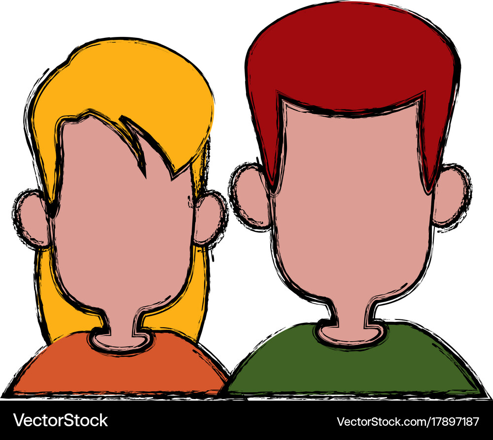 Kids friends cartoon Royalty Free Vector Image