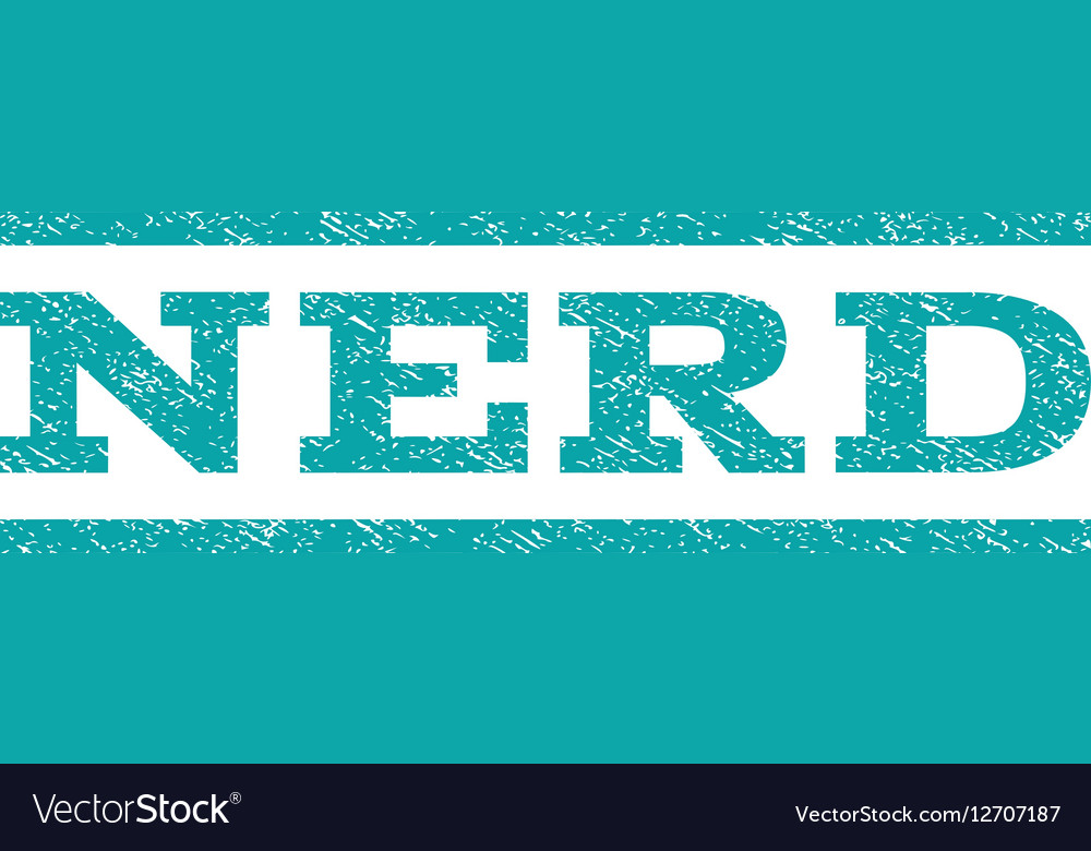 Nerd watermark stamp Royalty Free Vector Image