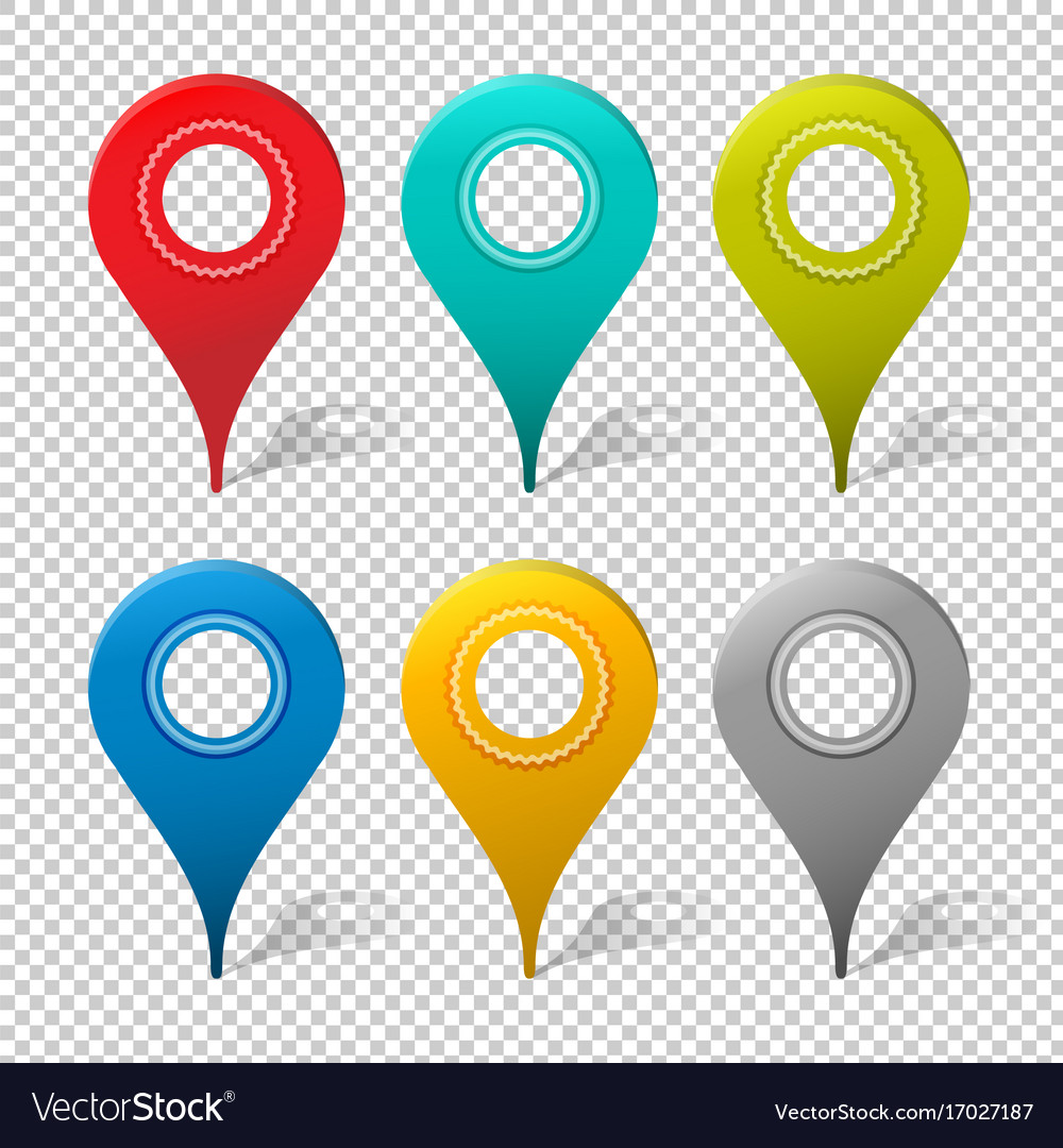Set of mapping pins icon Royalty Free Vector Image Set of mapping pins icon Royalty Free Vector Image