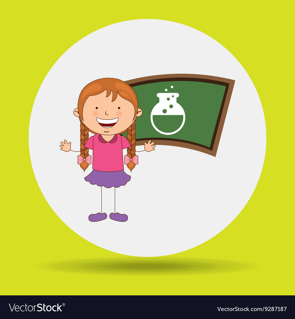 Small students design Royalty Free Vector Image