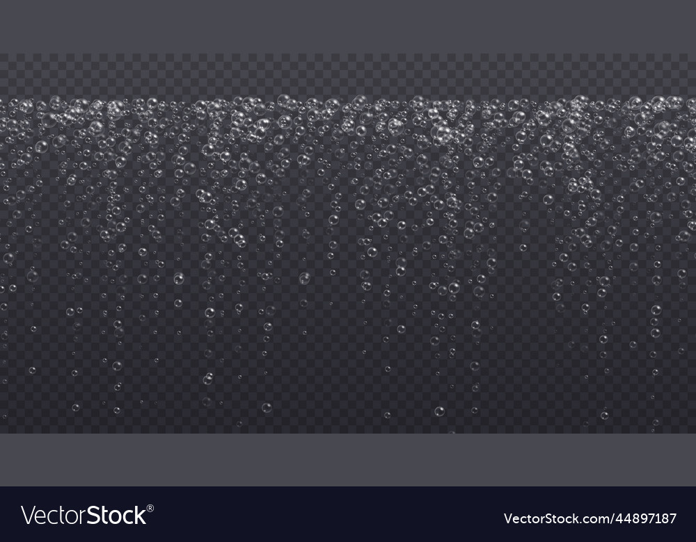 Underwater fizzing bubbles soda or champagne Vector Image Underwater fizzing bubbles soda or champagne Vector Image