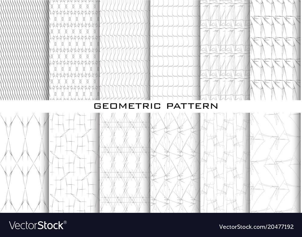 Geometric pattern on white Royalty Free Vector Image